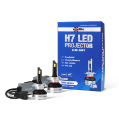 Exelite H7 LED Projector Headlamps (2Pk)
