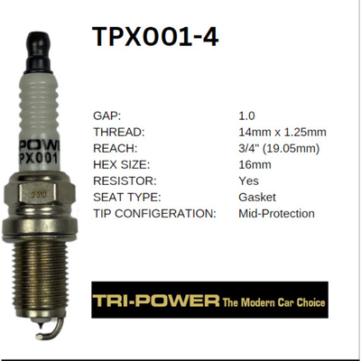 Shop Tri Power Spark Plugs | Online @ Spark Plugs Direct