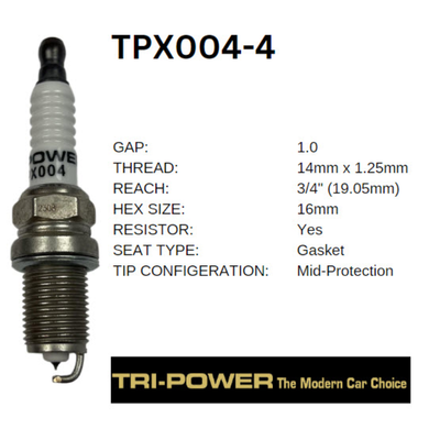 Shop Tri Power Spark Plugs | Online @ Spark Plugs Direct