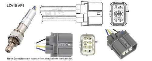 Ntk Oxygen Sensor Wiring Diagram NGK Mazda Miata 1993 1990 Direct Fit